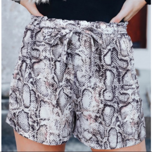 Shorts | Snakeskin Print Shorts | Poshmark